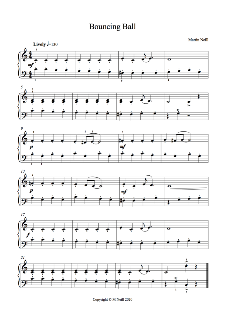 Bouncing Ball - PianoTunes