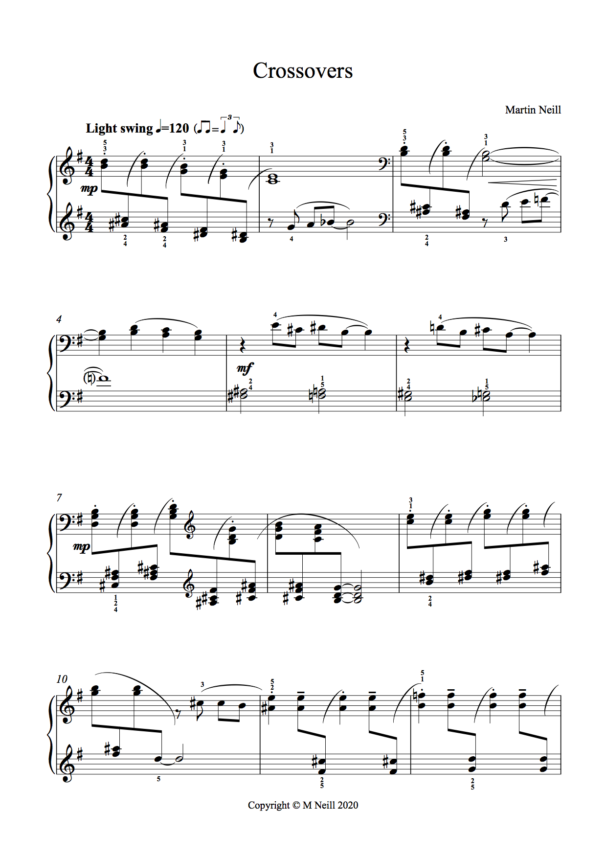 Crossovers - PianoTunes