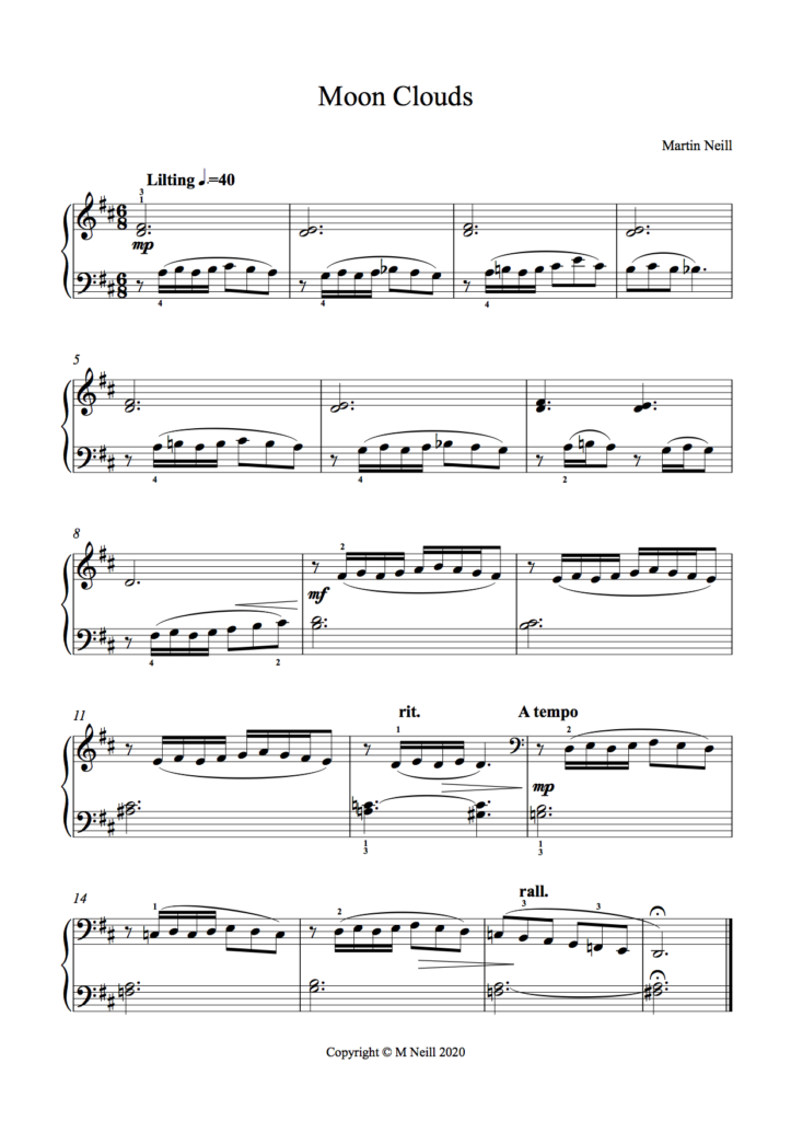 Moon Clouds - PianoTunes