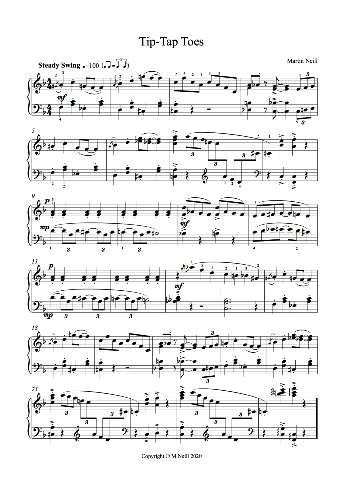 Tip-Tap Toes - PianoTunes