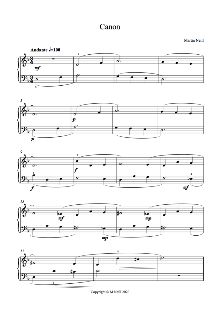 Canon - PianoTunes