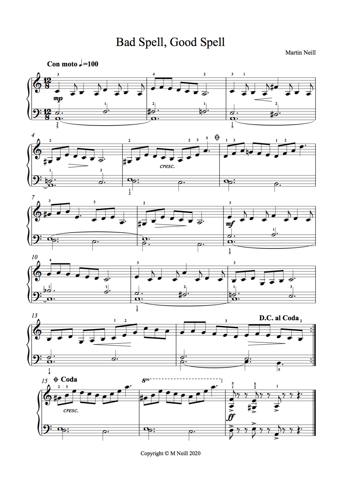 Bad Spell, Good Spell - PianoTunes