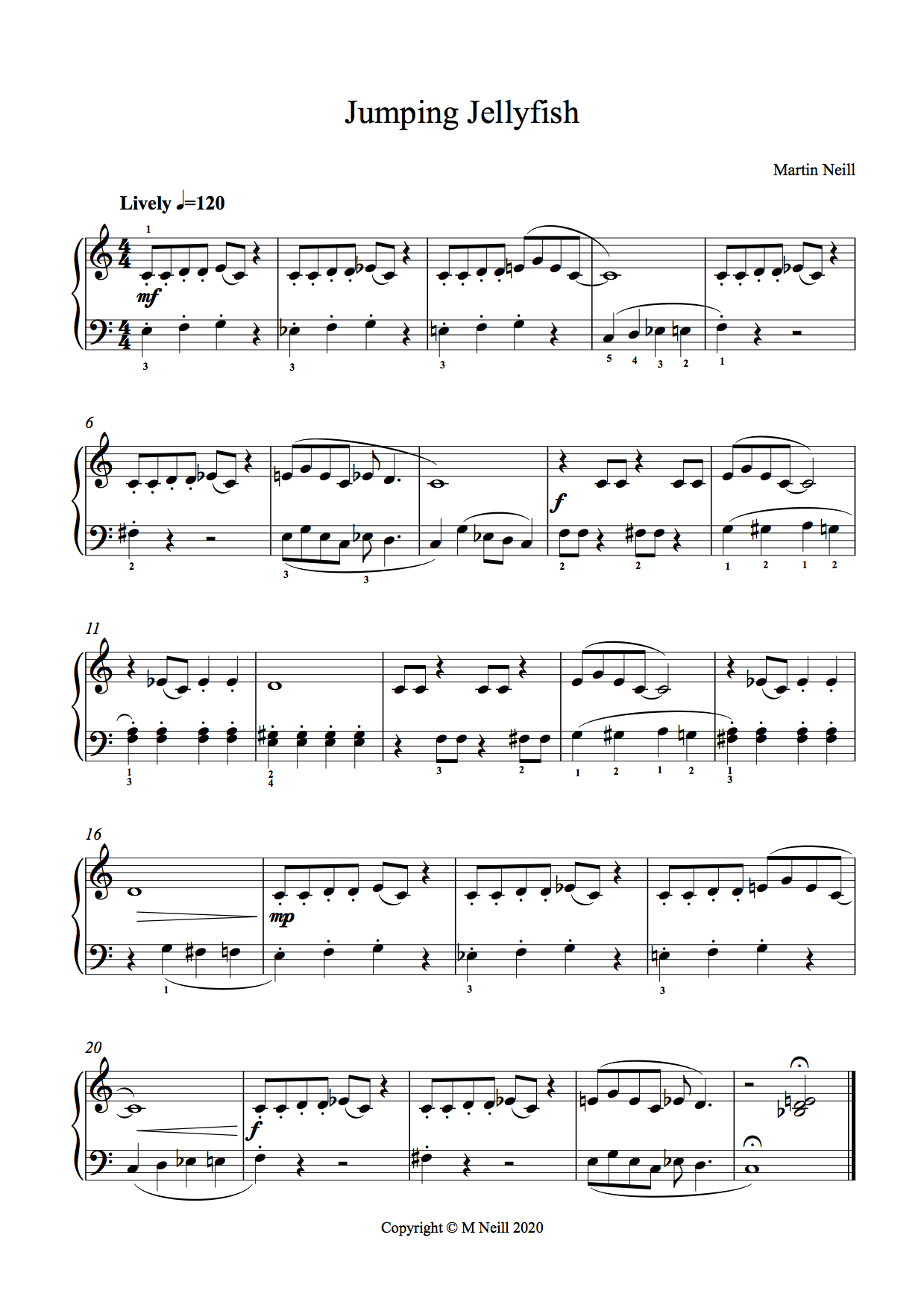 Jumping Jellyfish - PianoTunes