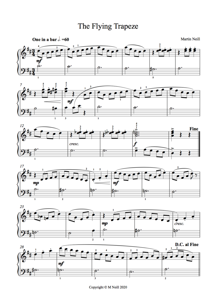 The Flying Trapeze - PianoTunes