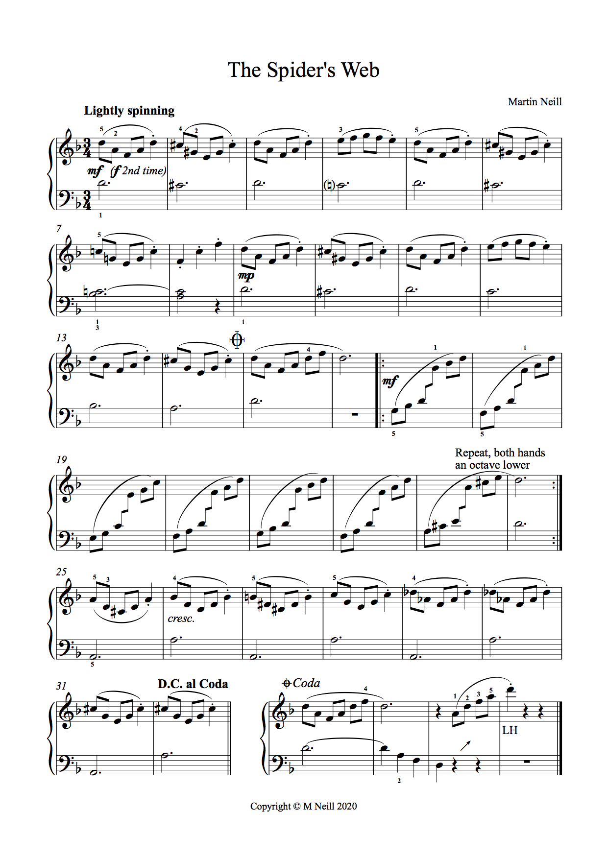 The Spider's Web - PianoTunes