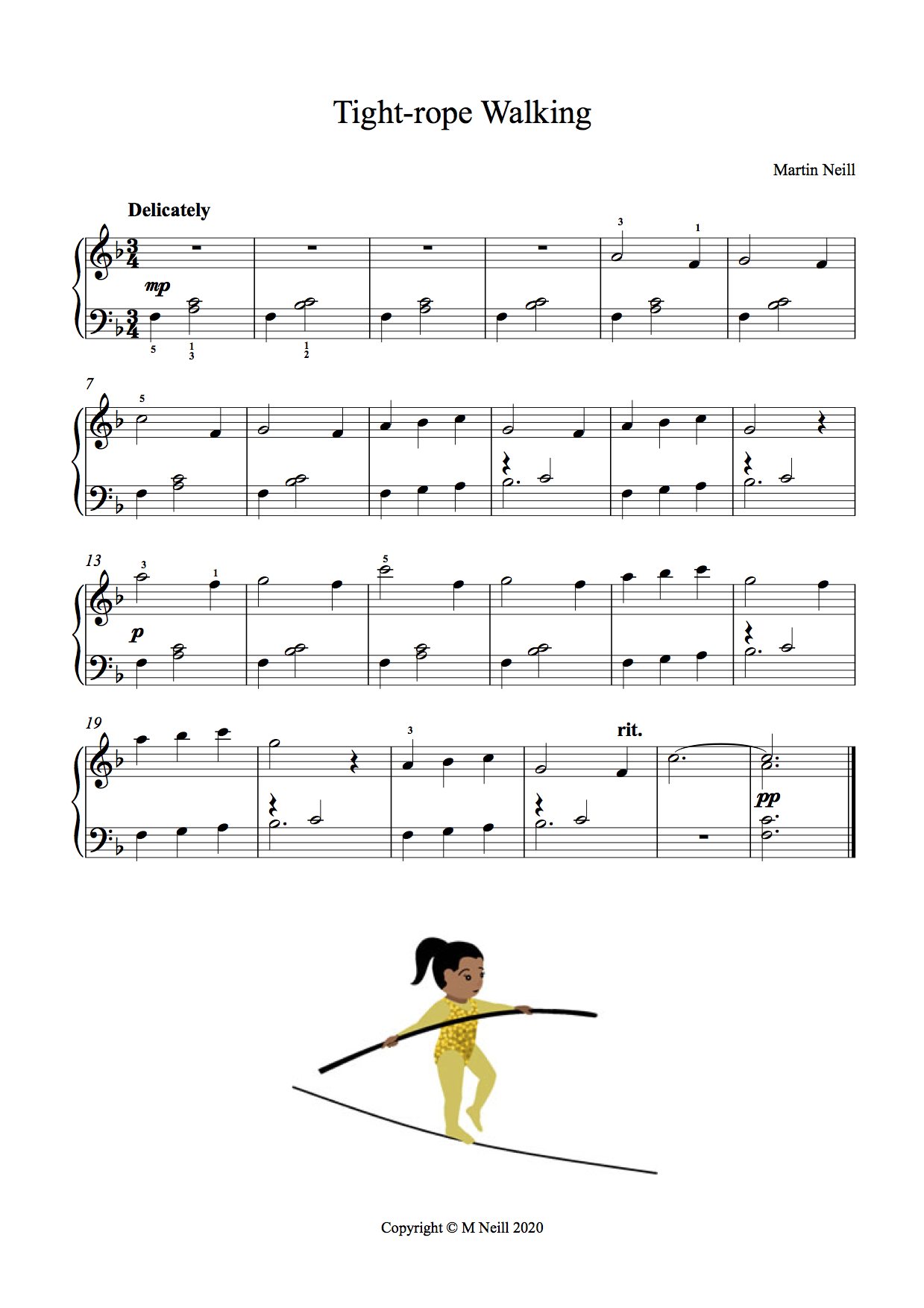 Tight-rope Walking - PianoTunes