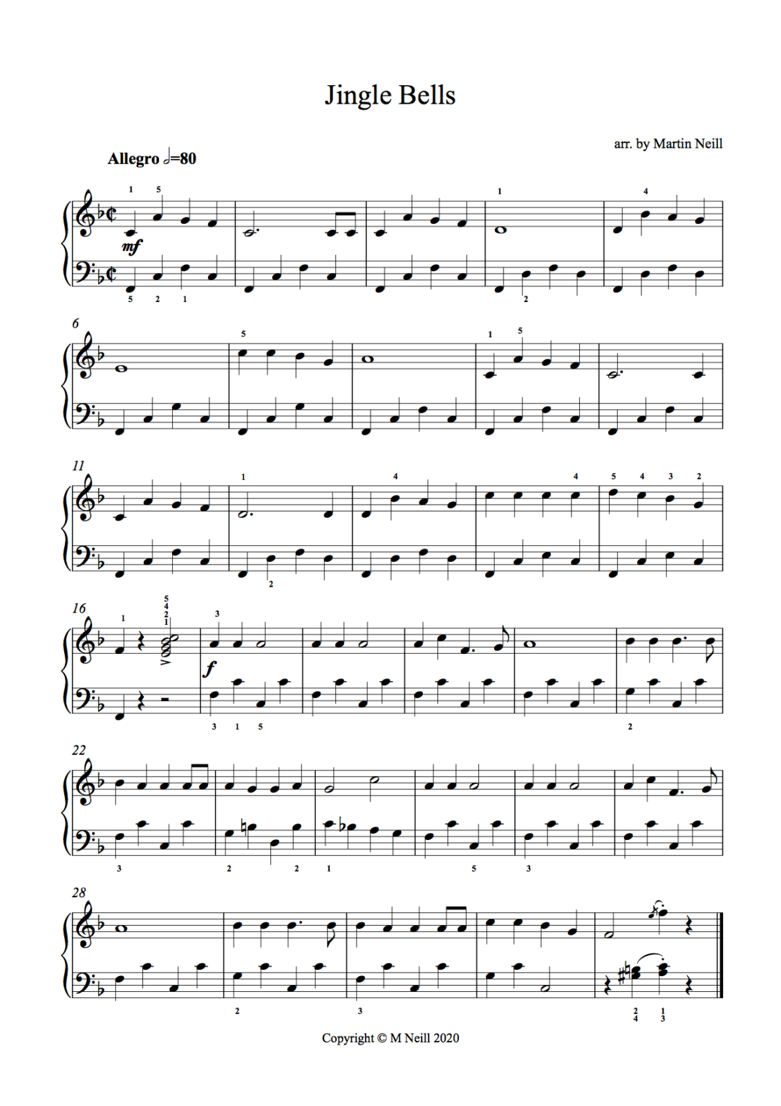 Jingle Bells - PianoTunes