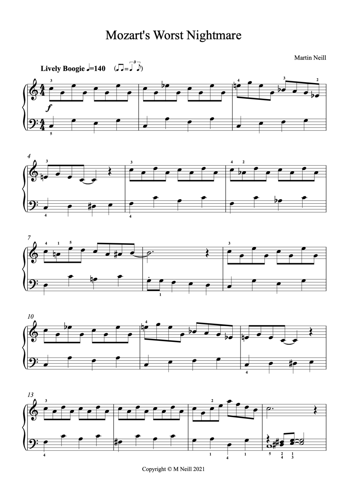 Mozart S Worst Nightmare Pianotunes