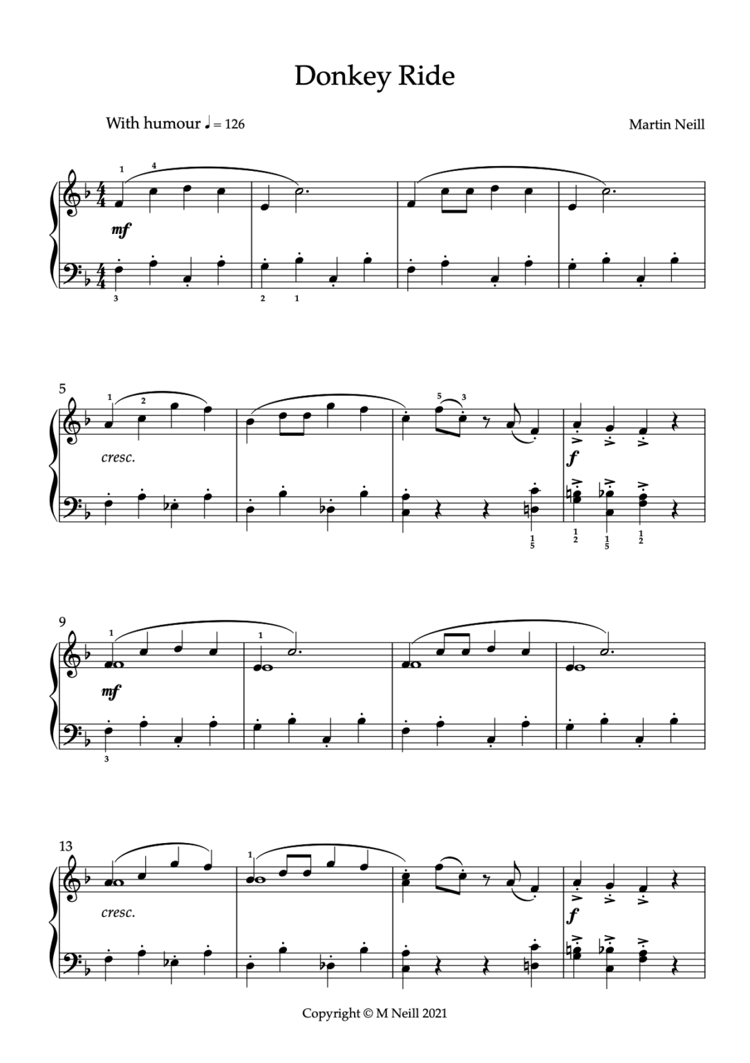 Donkey Ride - PianoTunes