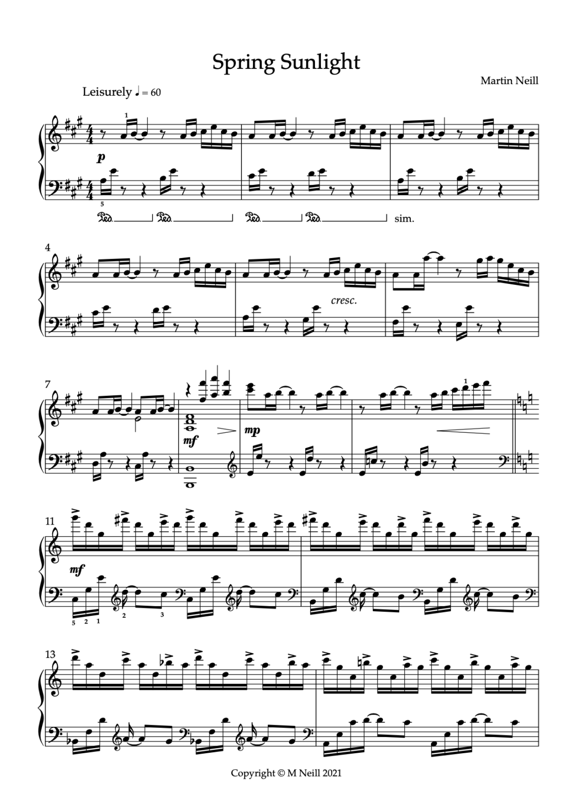 Spring Sunlight - PianoTunes