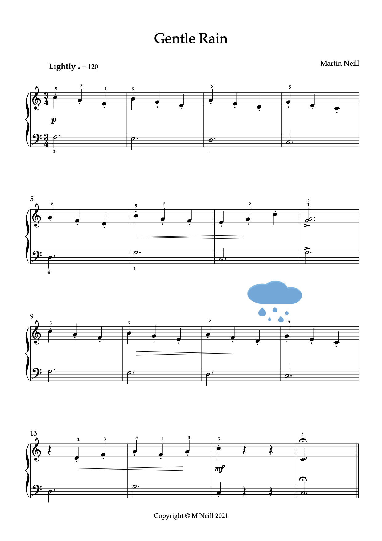 Gentle Rain - PianoTunes