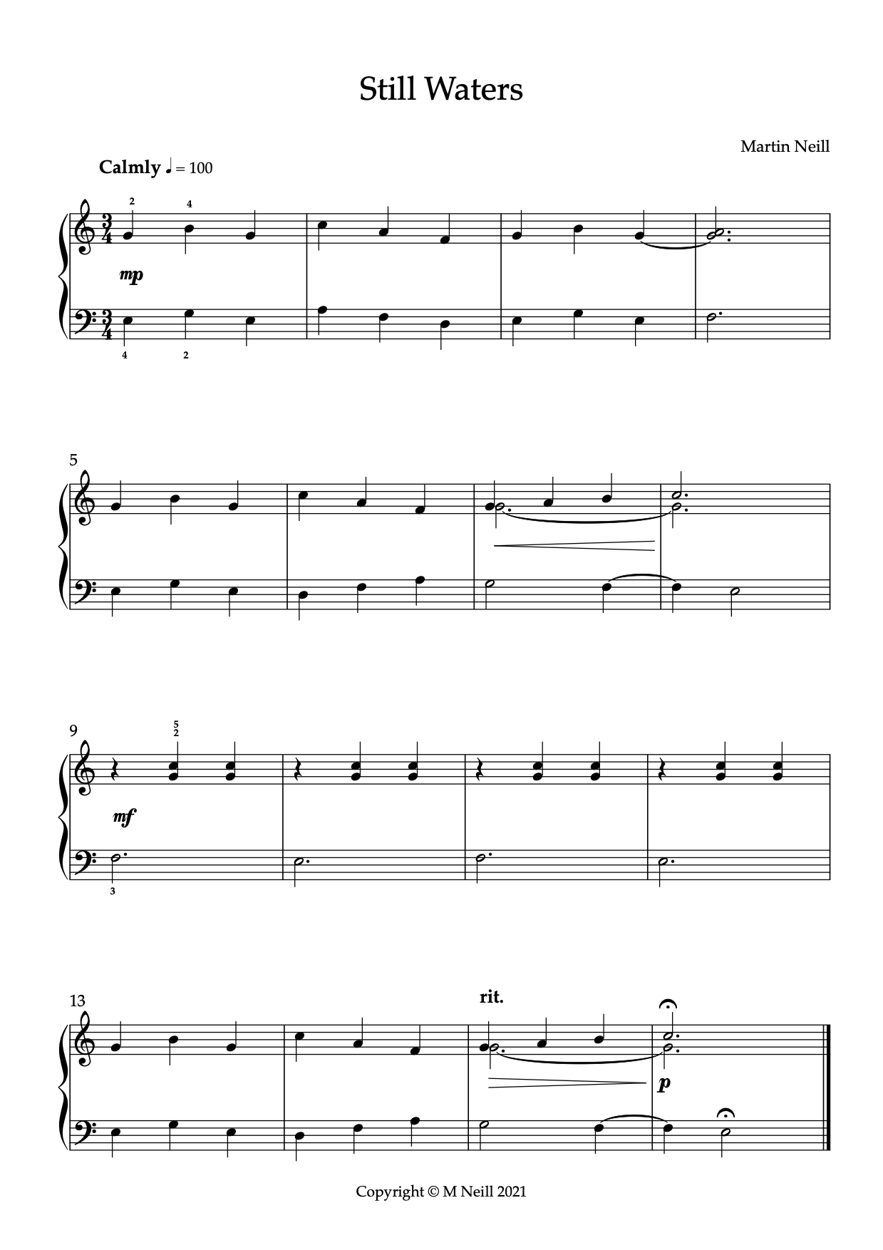 Still Waters - PianoTunes