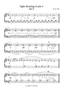 Sight Reading Grade 3 Set 2 - PianoTunes