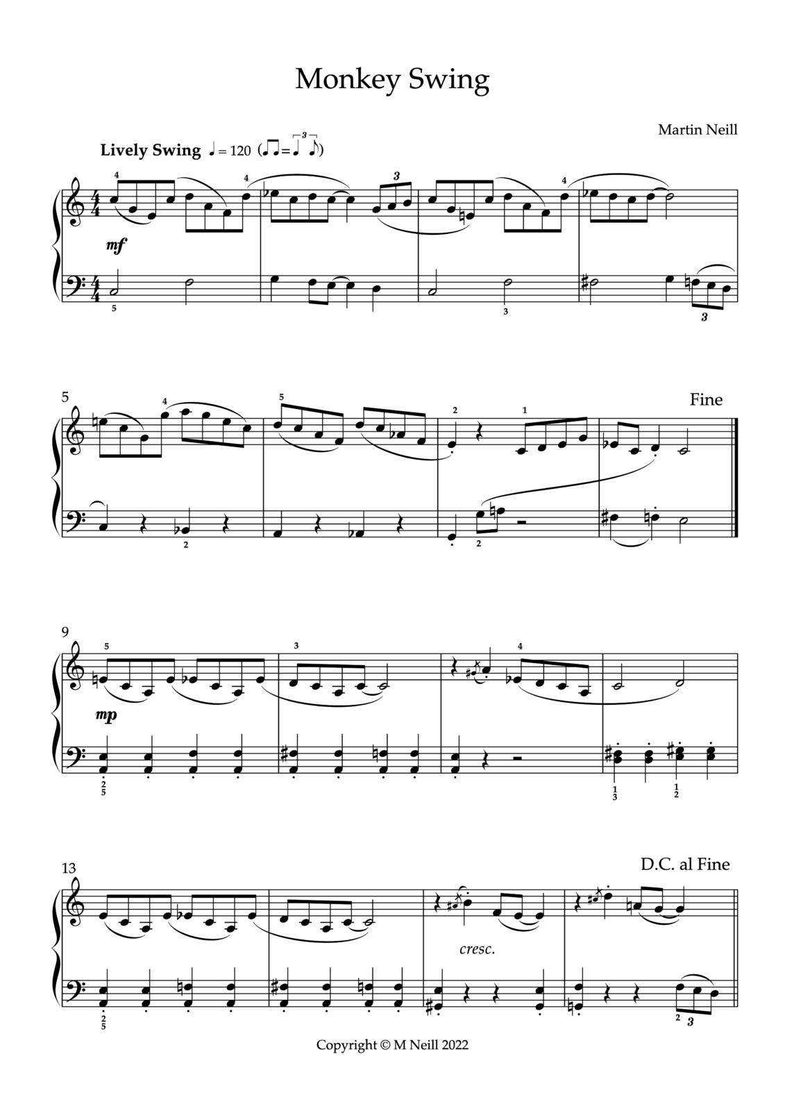 Monkey Swing - PianoTunes