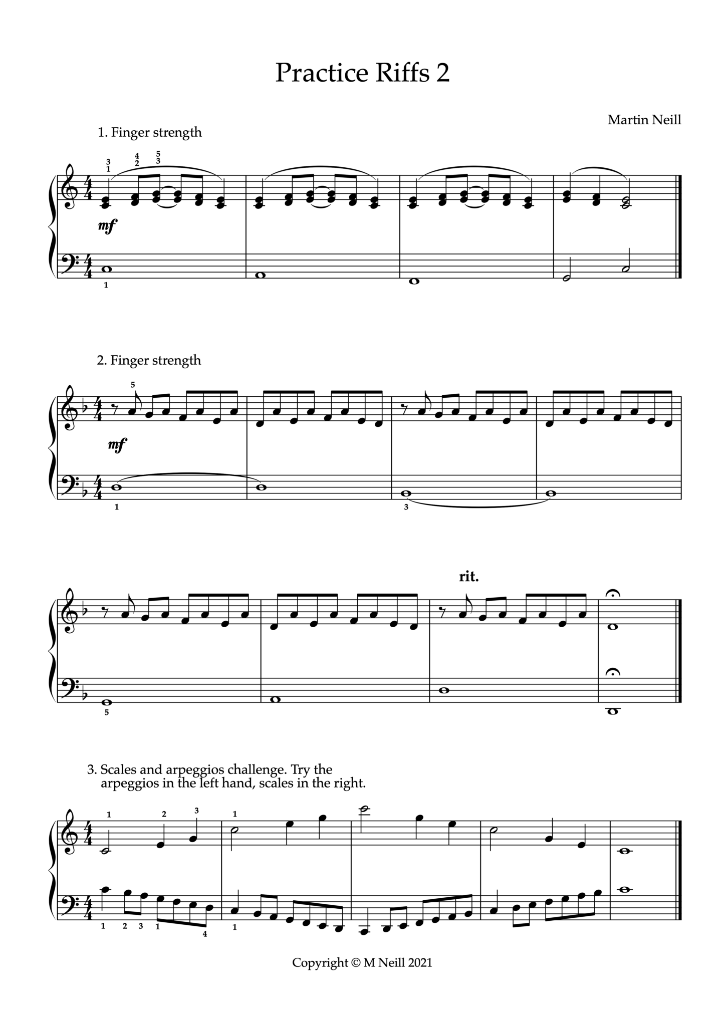 Practice Riffs 2 - PianoTunes