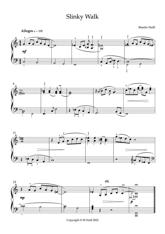 Slinky Walk - PianoTunes