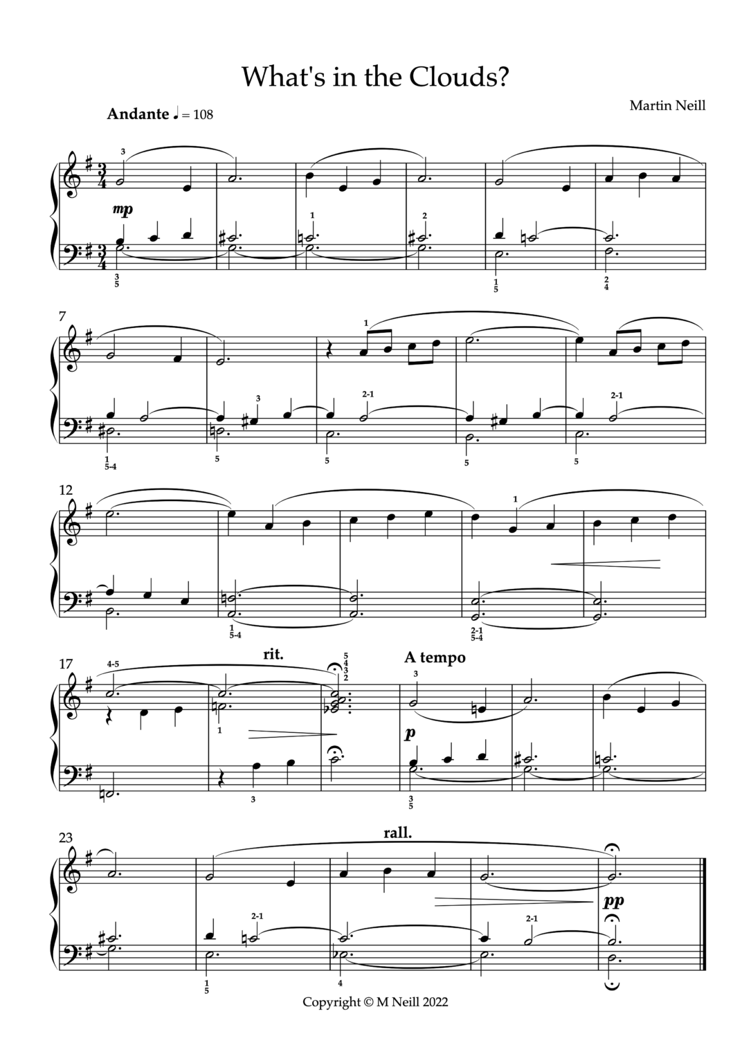 What's in the Clouds? - PianoTunes